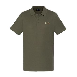 Schott NYC Schott Nyc, Homme, Tops, Vert, Taille: S Polos manches courtes-Schott-Homme-PS0022