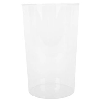Artibetter Transparenter Robuster Pe blumenhalter Zylinderf&ouml;rmiger Moderner Wake Flower Bucket f&uuml;r Zuhause B&uuml;ro Balkon Langlebiger Bruchsicherer Kunststoff blume