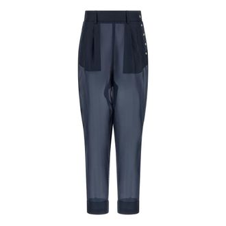 JEJIA Giulio Seidenhose - - Trousers - Damen - Blau - S