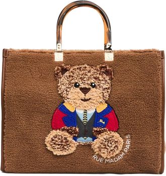 Rue Madam Femme, Sacs, Brun, Taille: ONE Size Sac fourre-tout avec Ours en Cognac