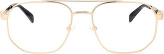 Alexander McQueen Stilvolle Optische Brille Am0459O - - Accessories - Herren - Gelb - 57 MM
