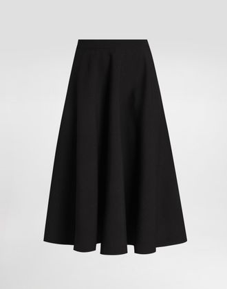 Dolce & Gabbana Midirock Aus Wolle - Frau R&ouml;cke Schwarz 48