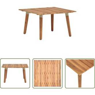 vidaXL vidaXL Holzmaserung - Garten-Couchtisch 60x60x36 cm Massivholz Akazie