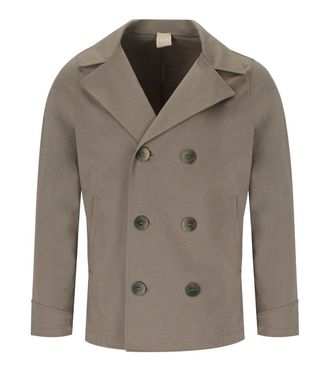 H953 PEACOAT EN MAILLE MARRON H953