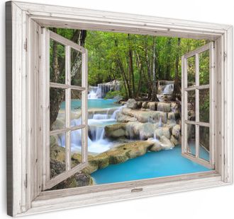 MuchoWow © Bilder Groß 120x80 cm XXL Wohnzimmer Deko Modern Wandbild Kunstdruck auf Leinwand Bild Schlafzimmer über Bett Room Decor Geschenke Ausblick - Wasser