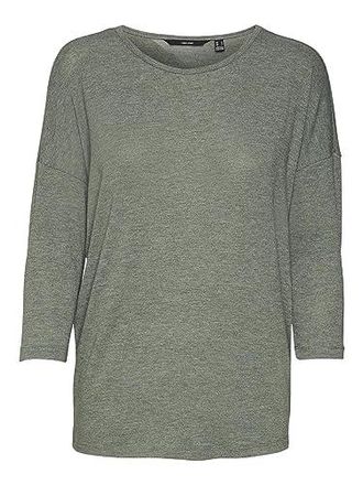 Vero Moda Vero Moda Femme T-shirt Vmcarla 3/4 Top Ga Noos, Laurel Wreath, XS