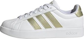 adidas Femme STREETTALK Shoes, FTWR White/Gold met./FTWR White, 36 2/3 EU