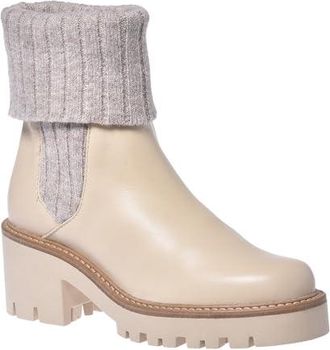 Baldinini Ankle Boot Calfskin and Knit Vanilla, Chaussures de Bateau Femmes, Transparent, Taille 40