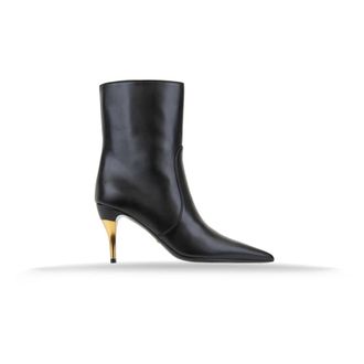 Gucci Leder Rei&szlig;verschluss Stiefeletten - - Shoes - Damen - Schwarzk - 35 EU