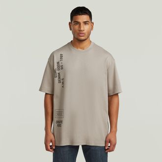 G-Star Stencil Relaxed T-Shirt - Beige - Herren