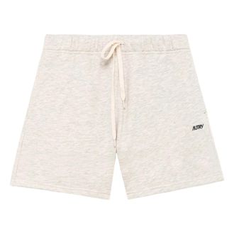 Autry Bestickte Logo-Fleece-Shorts - - Shorts - Herren - Grau - XL