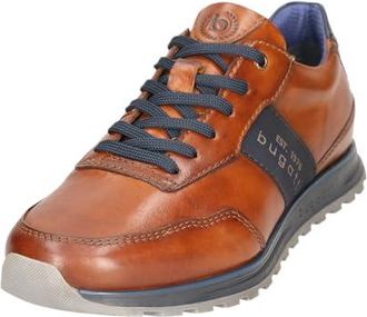 Bugatti Baskets Basses pour Homme, Chaussures Basses pour Homme, Semelle intérieure Amovible, Cognac 6300, 41 EU