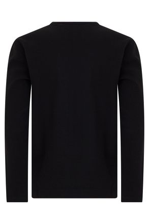 HUGO BOSS Mens Long Sleeve Cotton Shirt Black T-Shirts And Polos