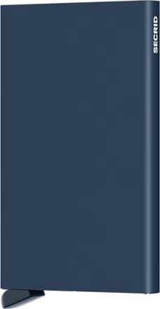 Secrid Card Protector Color Navy Kartenetui aus Aluminium f&uuml;r 4 Karten mit oder 6 Karten ohne Pr&auml;gung, Ma&szlig;e: 10,2 x 6,3 x 0,8 cm, C-Navy