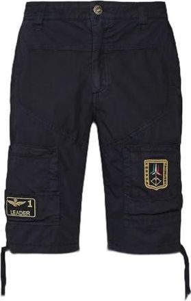 Aeronautica 8057630221345 Bermuda anti-G pour homme, Bleu et noir., 56W