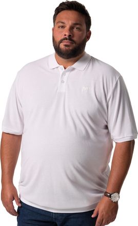 Men Plus Herren große Größen Übergrößen Menswear L-8XL Men+ Poloshirt, Bauchfit, Basic, Piqué, Halbarm, XL bis 10 XL schneeweiß 9XL 836264200-9XL