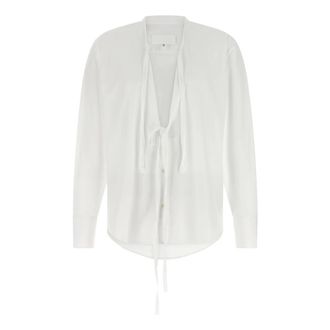 Maison Margiela Cotton Poplin Shirt - - Tops - Herren - Wei&szlig; - L