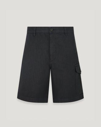 Belstaff Belstaff Short Cargo Cs60 pour homme Coton mélangé teint en pièce Noir délavé Taille 30