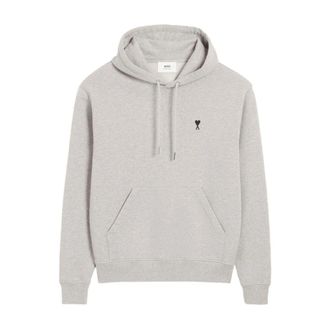 Ami Contrasted Ami de Coeur Hoodie - - Sweatshirts & Hoodies - Herren - Grau - L