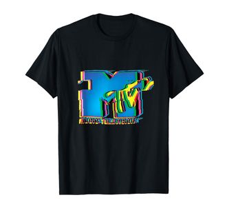 Giesswein Glitchy MTV-Logo-Design T-Shirts T-Shirt