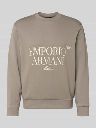 Emporio Armani Sweatshirt mit Label-Stitching