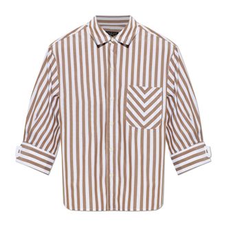 Rag & Bone Lucia Stripe Poplin Shirt - - Blouses & Shirts - Damen - Wei&szlig; - S