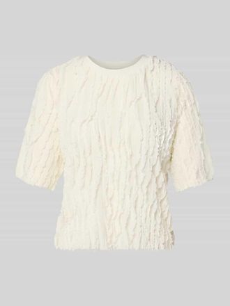 Jake*s T-Shirt im Allover-Look mit Rundhalsausschnitt