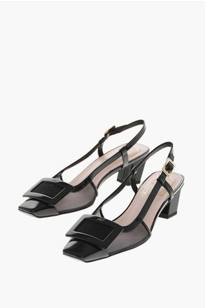 Roger Vivier Mesh Pumps LAC POINT NET with 5cm Slingback Design size 36,5