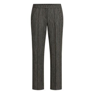 iBlues Jersey Jacquard Stretch Hose - - Trousers - Damen - Braun - L