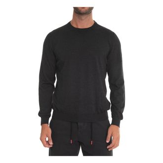 Kiton Kaschmir Seiden Pullover mit Wascheffekt - - Knitwear - Herren - Schwarzk - L