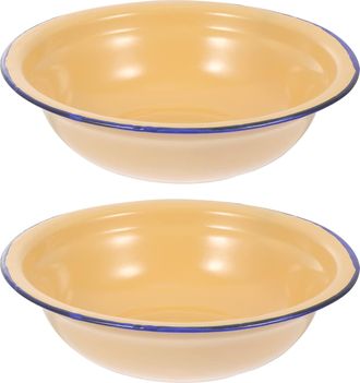 Cabilock Verdicktes Suppenbecken | Emaillierte Suppenschüsseln Mit Griffen | Wohndekor Für Die Küche