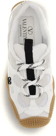 Valentino Garavani Womens Sneakers Amphibia White-Black White-Transparent-Black Trainers White/transparent/black