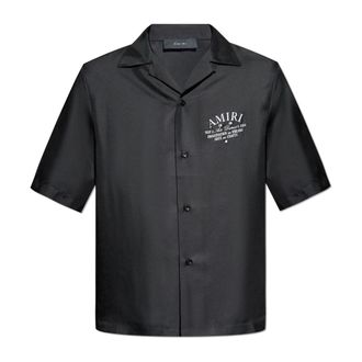 Amiri Seidenhemd - - Shirts - Herren - Schwarzk - S
