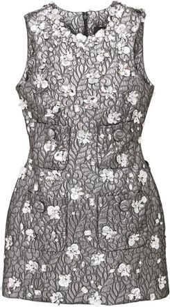 Marc Jacobs Verziertes Kleid ohne Ärmel - Grau