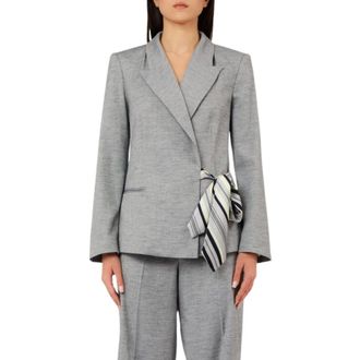 Liu Jo Femme, Vestes, Gris, Taille: 38 FR T582A Blazer