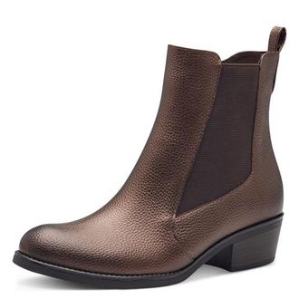Marco Tozzi Bottines zippées pour Femme 2-25329-43 Chelsea, Bronze, 39 EU