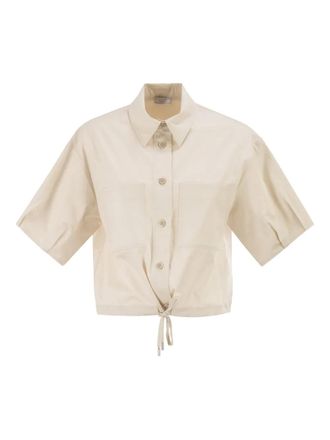 PESERICO chemise &agrave; lien de resserrage - Tons neutres