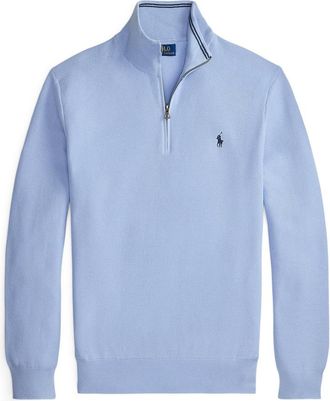 Ralph Lauren Mesh-Troyer aus Baumwolle mit Poloreiter-Stickerei in