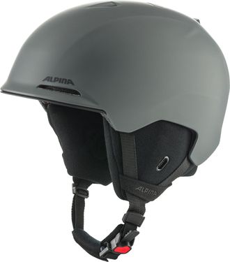 Alpina BRIX - individuell Verstellbarer Skihelm f&uuml;r Erwachsene, mit herausnehmbaren Innenfutter, besonders sto&szlig;absorbierend - Midnight-Grey matt - S (51-55 c