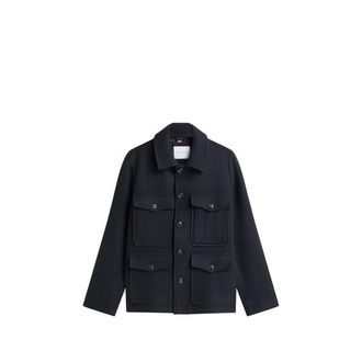 Tommy Hilfiger Blouson col classique en laine m&eacute;lang&eacute;e