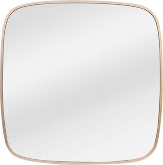Vente-Unique Miroir carr&eacute; en aluminium - 60 x 60 cm - Dor&eacute; - ALUNI