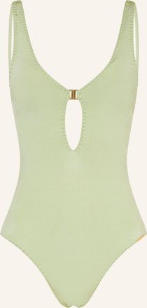 Watercult Watercult Badeanzug Crafted Essentials Mit Cut-Out gruen
