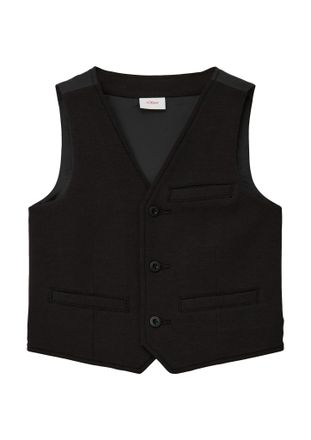 s.Oliver Festliche Weste aus Jersey schwarz 128
