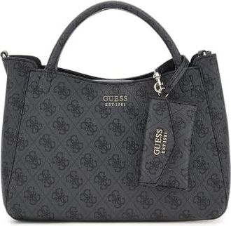 Guess Brenton Girlfriend Satchel Coal Logo