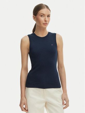 Tommy Hilfiger Top WW0WW47806 Dunkelblau Slim Fit
