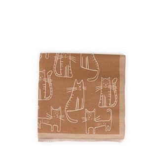 Au Printemps Paris Echarpe Chat jacquard