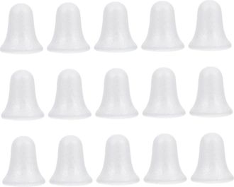 IFUNDOM 15 St&uuml;ck Schaumstoffgl&ouml;ckchen 9cm Wei&szlig; Bastelschaumstoff Glockenrohlinge f&uuml;r Selbstgemacht Weihnachtsdekoration Leichte Glockenf&ouml;rmige Ornamente aus S