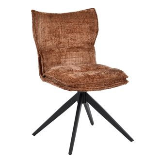 Duhome Esszimmerstuhl aus Chenille 360° Drehbar Polsterstuhl mit Automatische Reset-Funktion für jeden Winkel Bequemer Küchenstuhl für Esszimmer Wohnzimmer, 