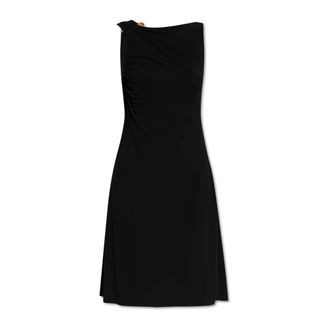 Versace Kleid mit dekorativer Sicherheitsnadel - - Dresses - Damen - Schwarzk - M