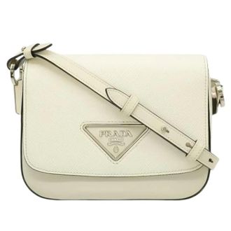 Prada Pre-owned Saffiano Clutch Bag - - Pre-owned - Damen - Beige - ONE SIZE